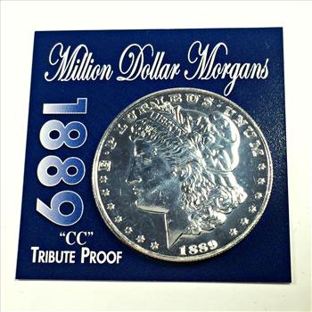 1889-CC Silver Layered Morgan Dollar Tribute Proof | Property Room