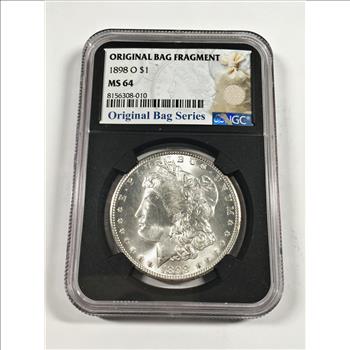 1898-O Morgan Silver Dollar*Graded MS64 by NGC*Contains Original Bag Fragment*Struck at New ...