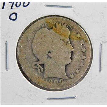1900-O Silver Barber Quarter*Struck at New Orleans Mint | Property Room