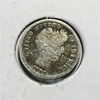 1900-S Silver Barber Dime | Property Room