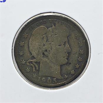 1905 Silver Barber Quarter | Property Room