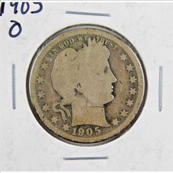 1905-O Silver Barber Quarter*Struck at New Orleans Mint | Property Room