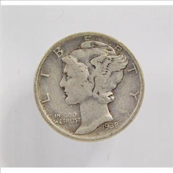 1938-S Silver Mercury Head Dime | Property Room