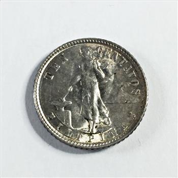 1945-D Philippines Silver Ten Centavos*High Grade*World War II Issue ...