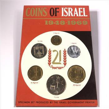 1948-1969 Coins of Israel*Six Coin Specimen Set by the Israel ...