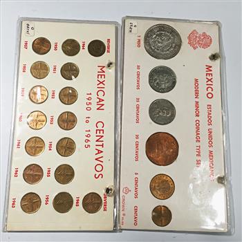 1950-1964 Mexican Centavos PLUS Mexican Modern Minor Coinage Type Set ...