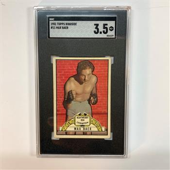 1951 Topps Ringside Max Baer Boxing Card Graded 3.5 Very Good Plus by ...