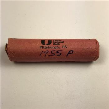 1955 P Roll of Wheat Back Lincoln Cents *50 Coins | Property Room