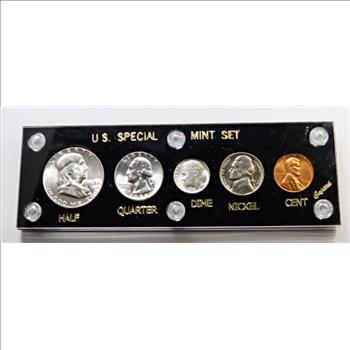 1958 US Special Mint Set*Half Dollar, Quarter and Dime are 90% Silver ...