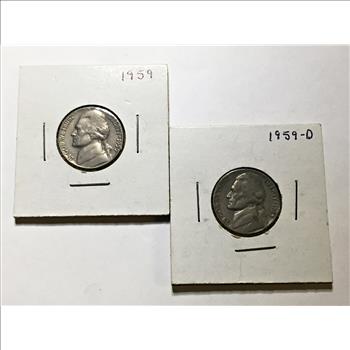 1959 and 1959-D Jefferson Nickels | Property Room
