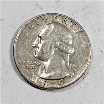 1959 (type "B" reverse) Silver Washington Quarter | Property Room