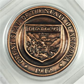 1963 Arizona Territorial Centennial Medallion*Bronze in Nice Holder ...