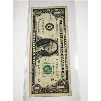 1963B $1 Joseph Barr Federal Reserve Note | Property Room