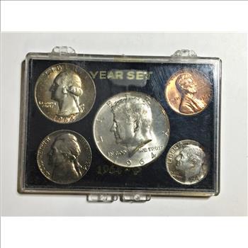 1964 United States Mint Silver Coin Set*In Custom Holder | Property Room