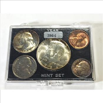 1964 United States Mint Silver Uncirculated Coin Set*In protective Snap ...