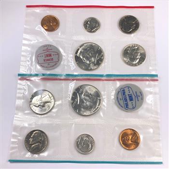 1964 United States Mint Uncirculated Silver Coin Set*In Original US ...