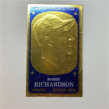 1965 Topps Embossed Bobby Richardson Card in Protective holder ...