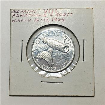 1966 Gemini VIII Medallion*Man in Space*Aluminum*26mm | Property Room