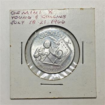 1966 Gemini X Medallion*Man in Space*Aluminum*26mm | Property Room