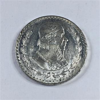 1966 Mexico Silver Peso - HIGH GRADE Brilliant Uncirculated w/Original ...