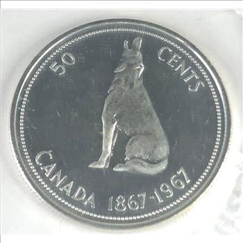 1967 Canadian Silver Half Dollar*Commemorating Canada's Centennial*New ...