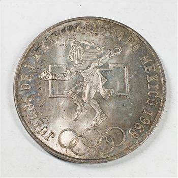 1968Mo Mexico Silver Olympic 25 Pesos Coin*0.720oz ASW | Property Room