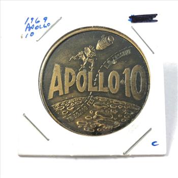 1969 Apollo 10 Commemorative Bronze Medallion*1.5" Diameter | Property Room