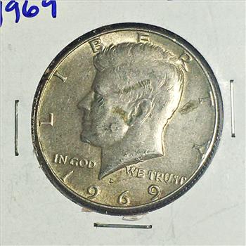 1969 Silver Kennedy Half Dollar | Property Room
