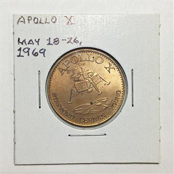 1969 US Man in Space Medallion*Apollo X*Bronze*26mm | Property Room