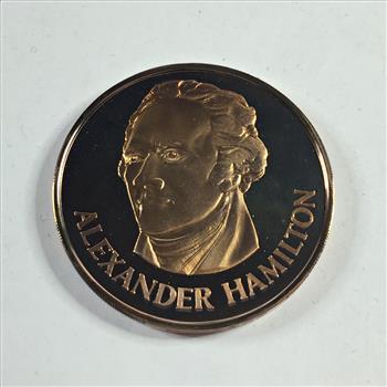 1971 Alexander Hamilton Commemorative Bronze Medallion*Proof*1.5 ...