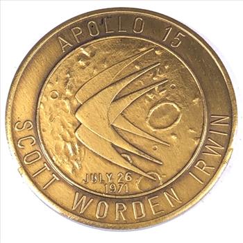 1971 Apollo 15*Worden, Scott, Irwin*1.5" Bronze | Property Room