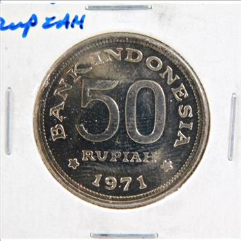 1971 Indonesia 50 Rupiah*Uncirculated | Property Room