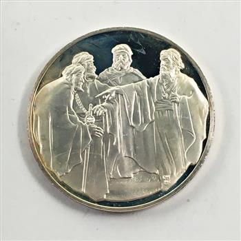 1971*Commemorative Sterling Silver Jewish Round*Nahmanides*25.4 ...