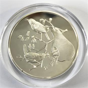 1973 #31 House Wren Franklin Mint Sterling Silver Round containing ...
