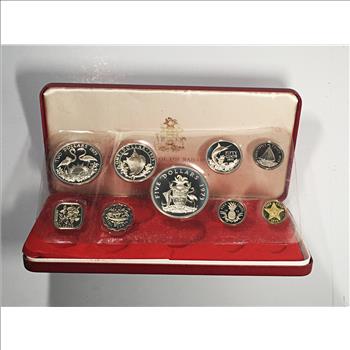 1973 Bahama Islands Proof Set*Includes Silver Coins*Nine Coin Set*In ...