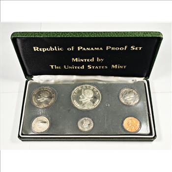 1973 Republic of Panama Proof Set MINTED by the US Mint SILVER INCLUDED ...