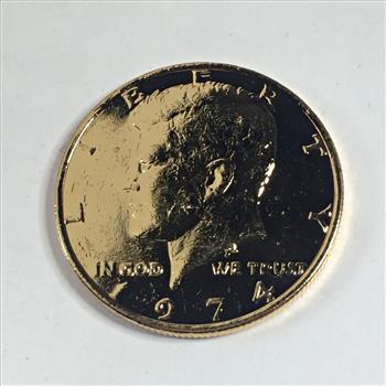 1974 24K Gold Layered Kennedy Half Dollar*High Grade | Property Room