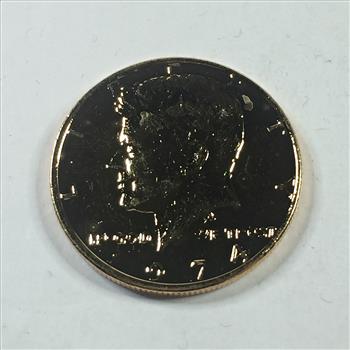 1974 24K Gold Layered Kennedy Half Dollar*High Grade | Property Room