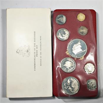 1974 Commonwealth of the Bahamas Proof Coins*In Original Franklin Mint ...