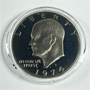 1974-S Eisenhower Proof Dollar*DCAM*In Protective Capsule | Property Room