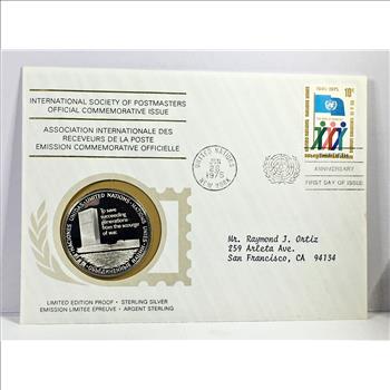 1975 Approx. 1oz Sterling Silver Proof First Edition Commemorative ...