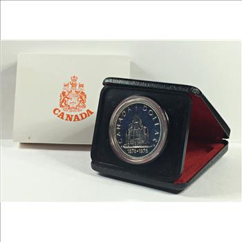1976 Canada Proof Silver Dollar Library of Parliament 100th ...