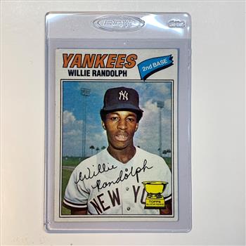 1977 Topps Willie Randolg All Star Rookie Card in Protective Holder ...