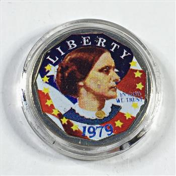 1979 Colorized Susan B. Anthony Commemorative Dollar*In Protective ...
