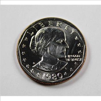 1980-S Susan B. Anthony Dollar San Francisco Minted - Brilliant ...