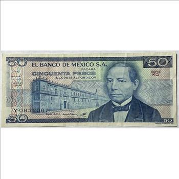1981 Mexico 50 Pesos Bank Note | Property Room
