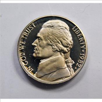 1982-S Proof Jefferson Nickel*DCAM | Property Room