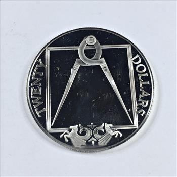 1985 $20 British Virgin Islands - Queen Elizabeth - Navigation Brass ...