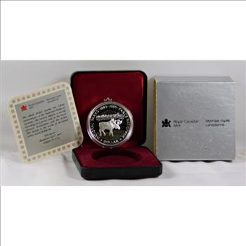 1985 Canada Proof Silver Dollar*Commemorating Canada's National Parks ...