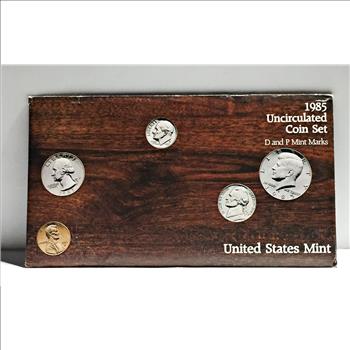 1985 United States Mint Uncirculated Coin Set*Both P & D Mint Marks*In ...